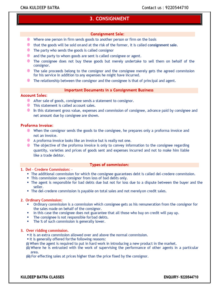 3. CONSIGNMENT | PDF | Expense | Debt
