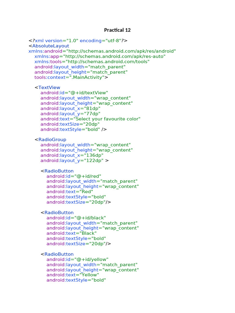 MAD Practical 12 | PDF | Android (Operating System) | Computing