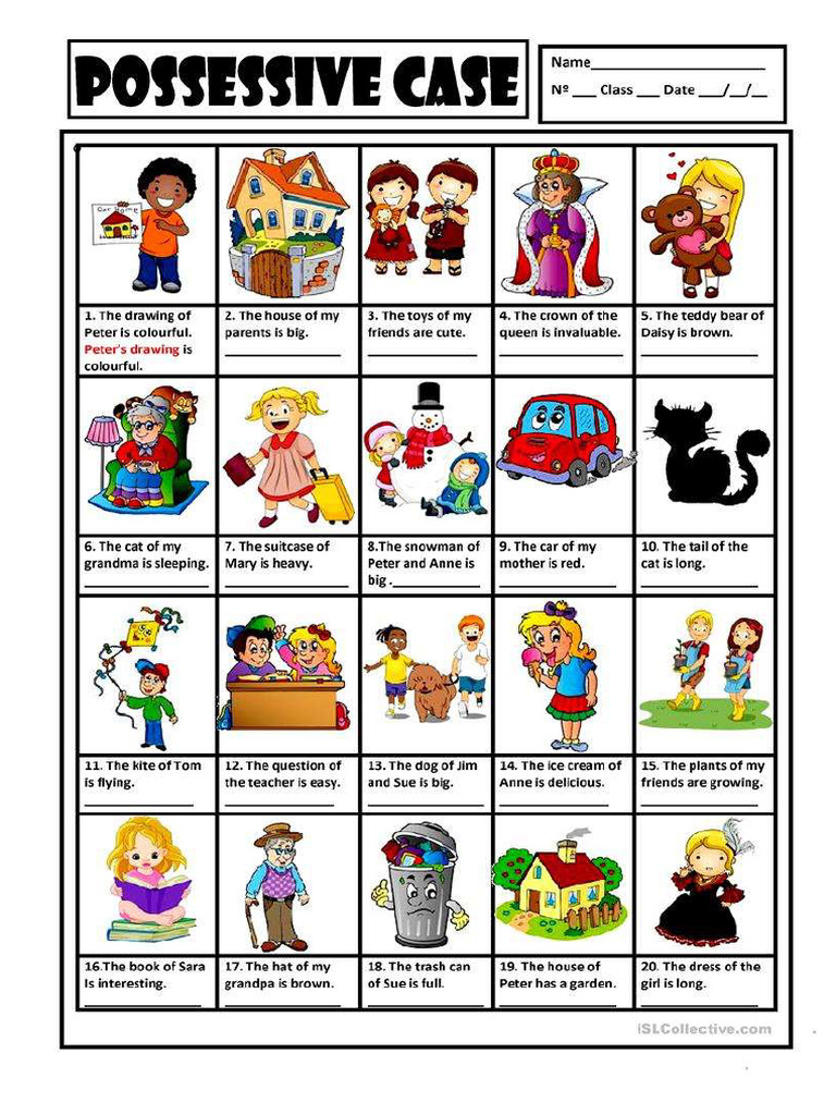 Homework Possesive Case_020837 | PDF