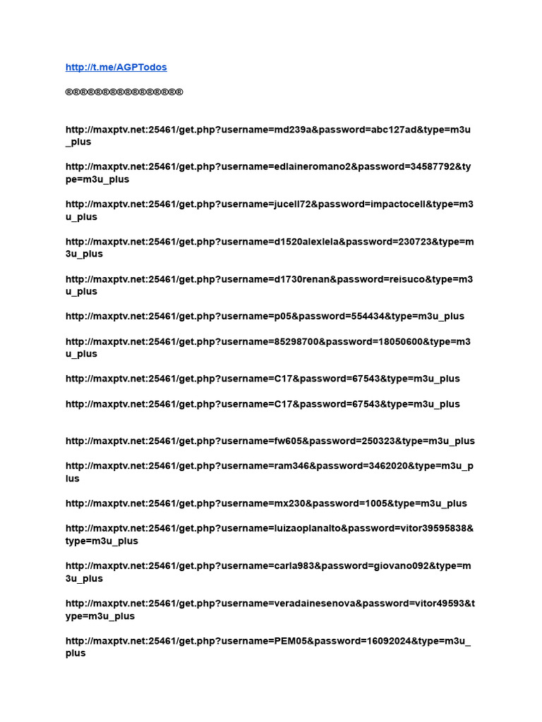 35 Listas M3u Maxptv | PDF