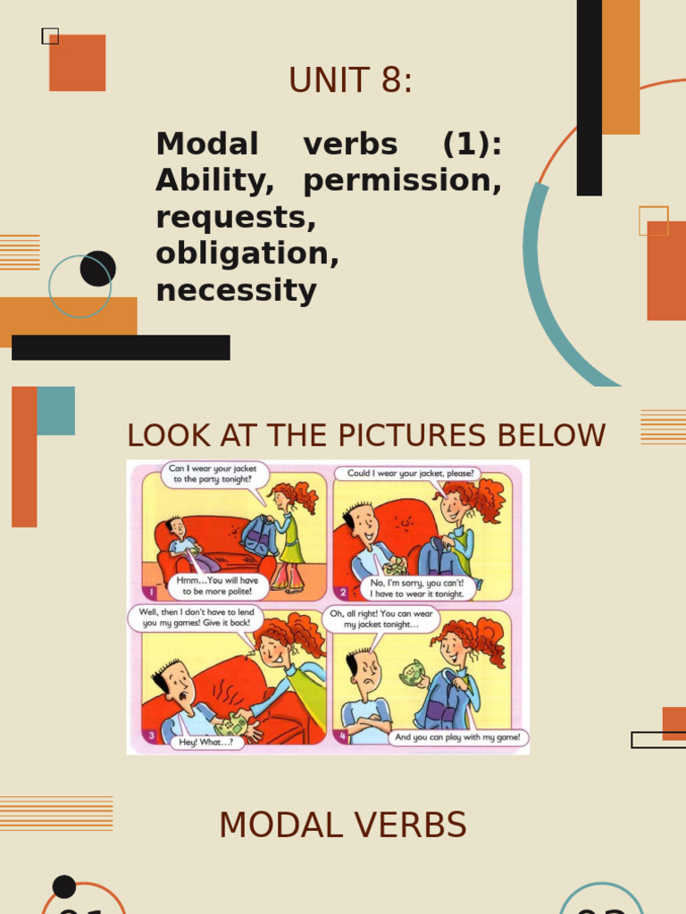 Unit 8 - Modal Verbs | PDF | Semantic Units | Syntax