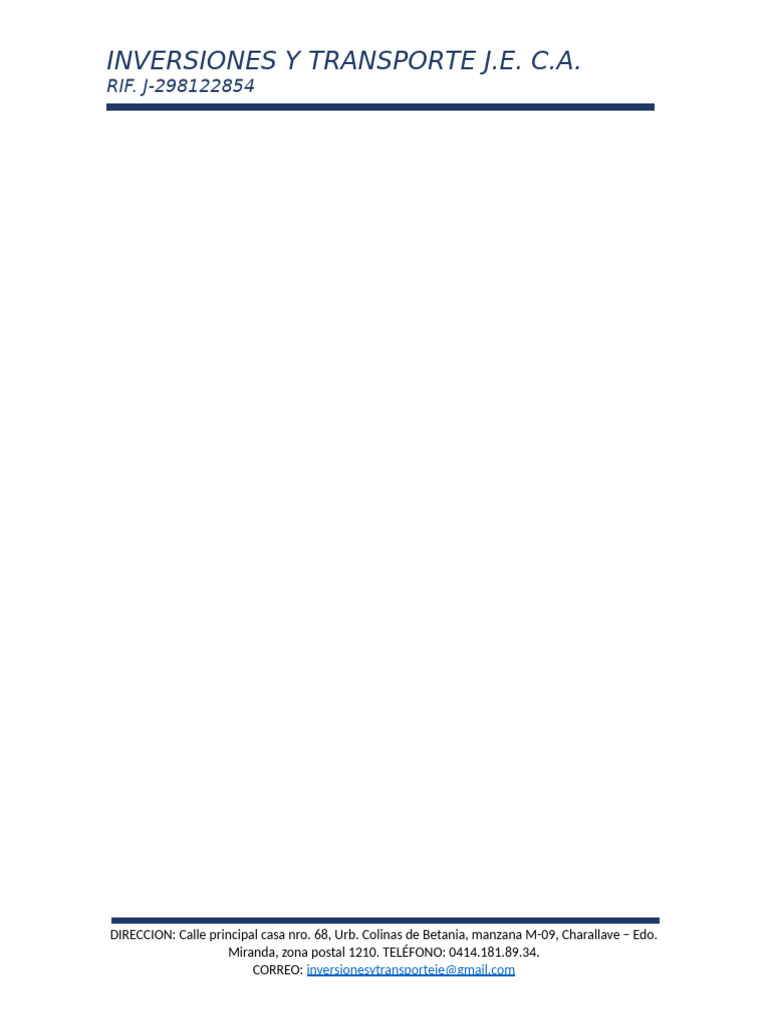 Hoja Membretada | PDF