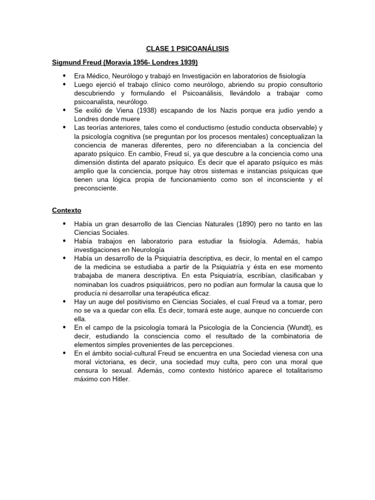 Resumen Unidad 4 Psicoanalisis | PDF | Mente inconsciente | Psicoanálisis