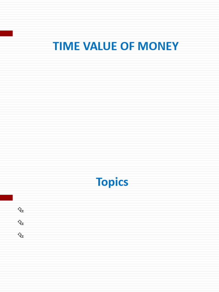 02 - 03 - Time Value of Money | PDF | Present Value | Net Present Value