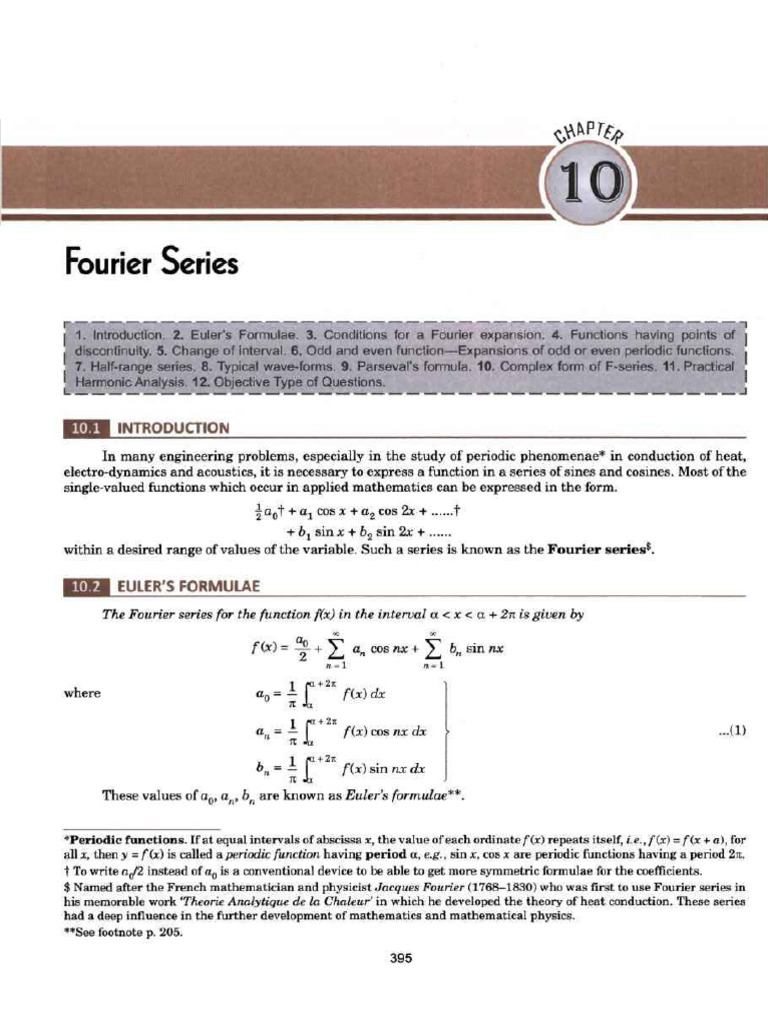 Fourier BS Grewal | PDF | Fourier Series | Trigonometric Functions