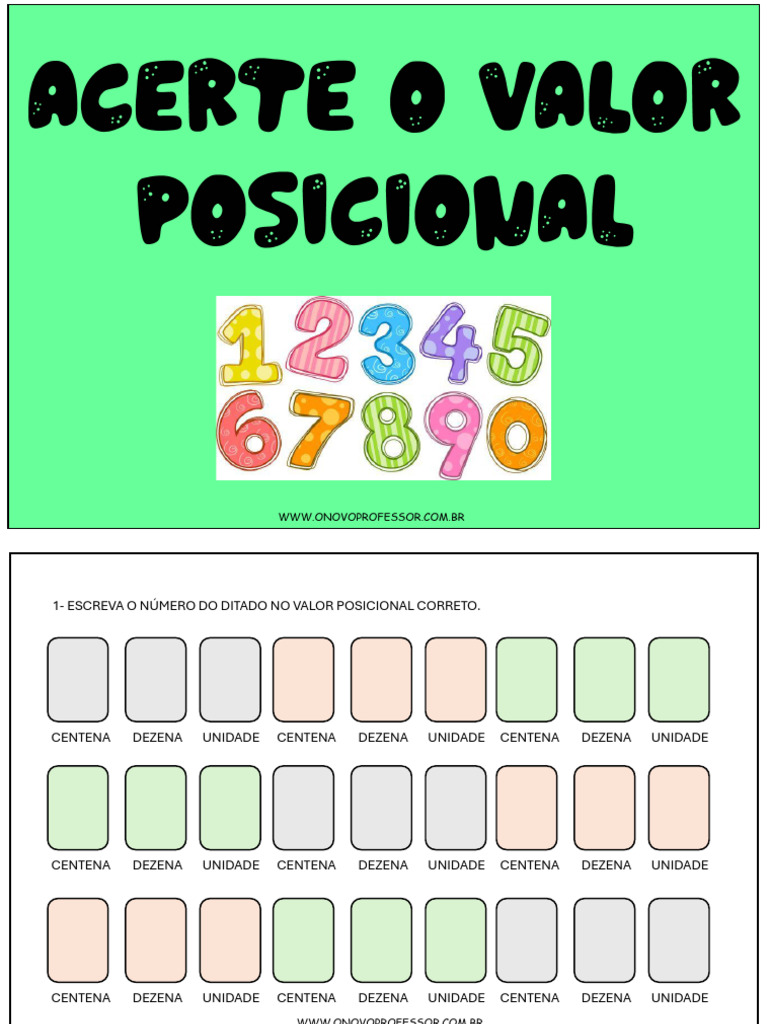 Atividades de Valor Posicional 2º Ano | PDF