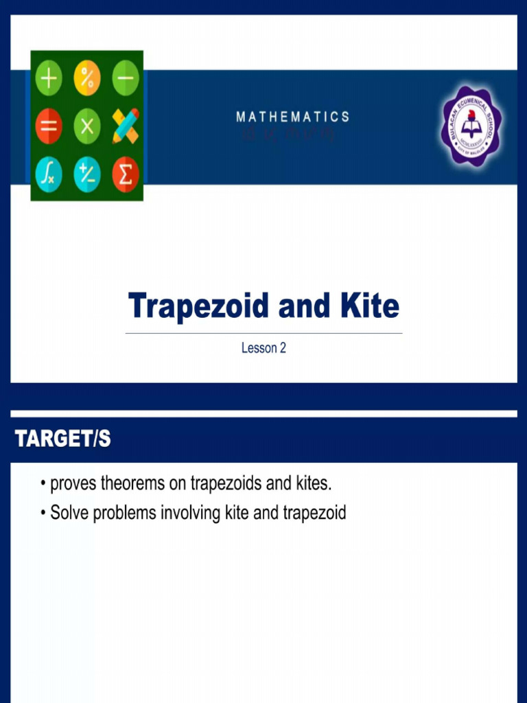 Trapezoid and Kites | PDF