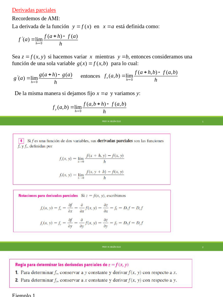 3 - Derivadas Parciales | PDF