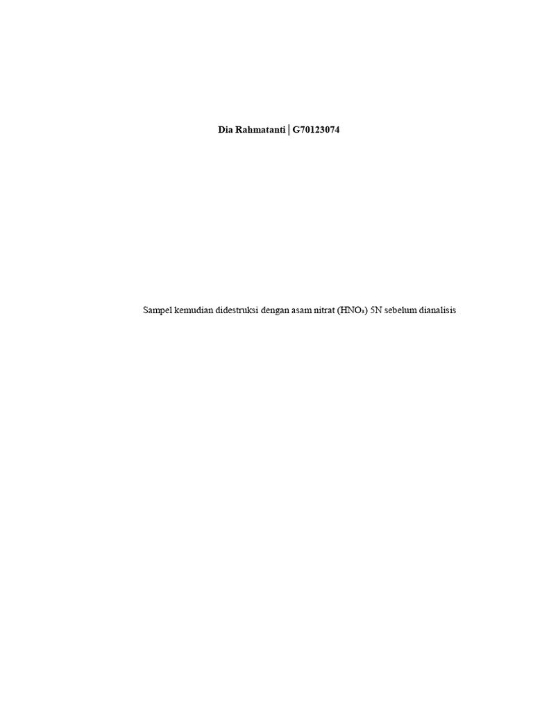 Spektrofotometri Serapan Atom Sebagai Metode Analisis Kandungan Logam ...