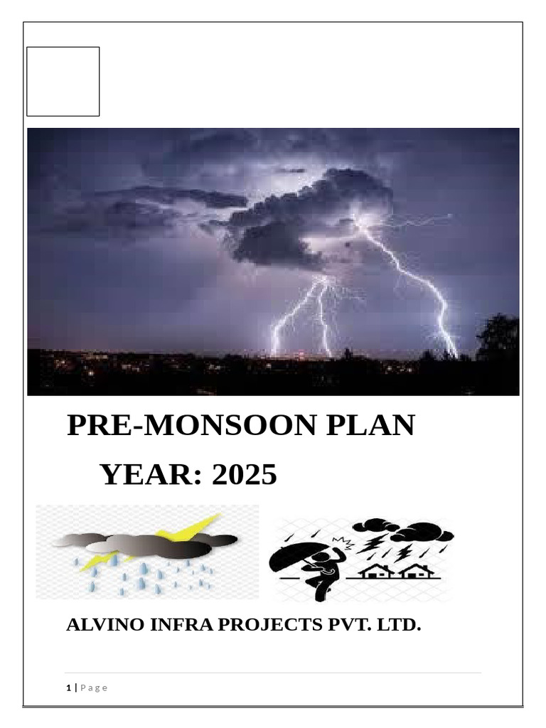 Monsoon Action Plan-2020 | PDF | Flood | Rain