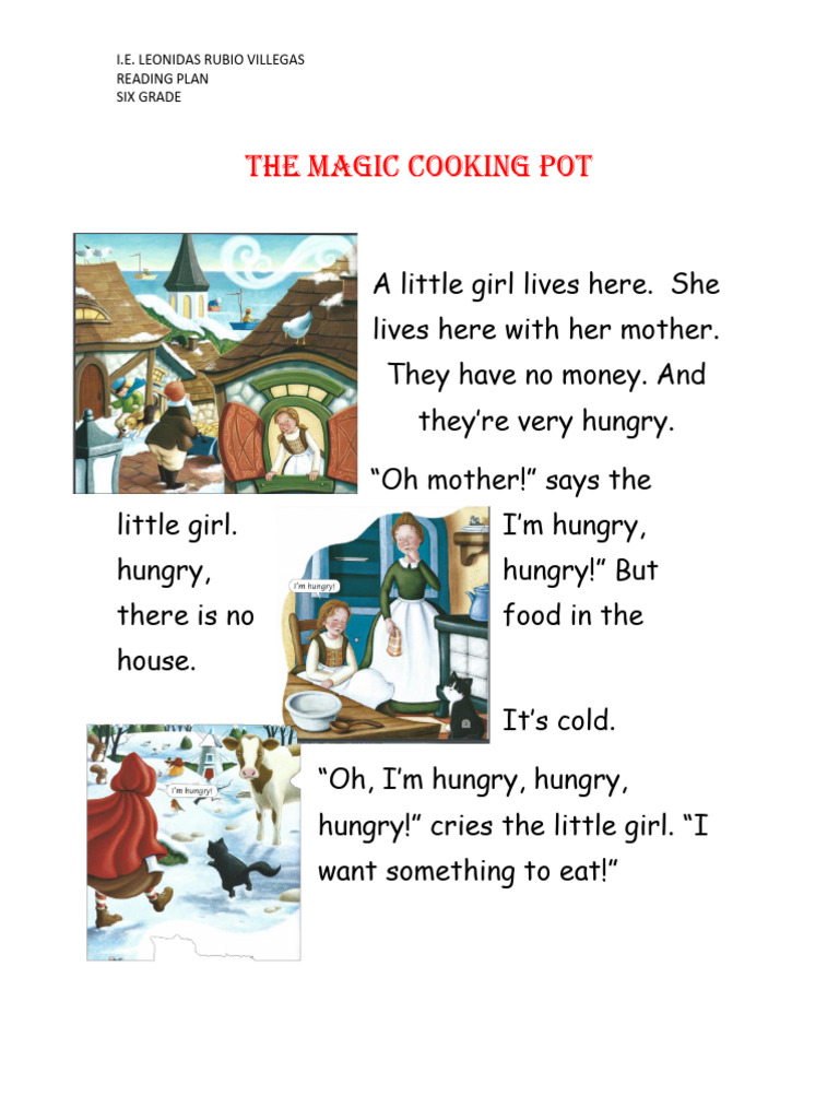 Reading 1 - The Magic Cooking Pot | PDF
