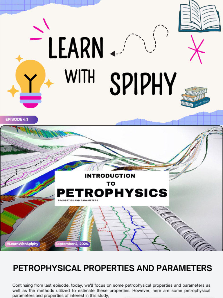 Introduction to Petrophysics Properties Amd Parameters 1725602473 | PDF | Porosity | Petroleum ...