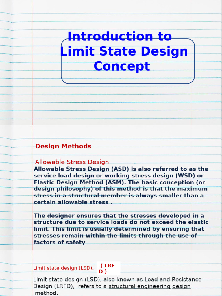 2 Introduction To Limit State Design Concept | PDF | Applied And Interdisciplinary Physics ...