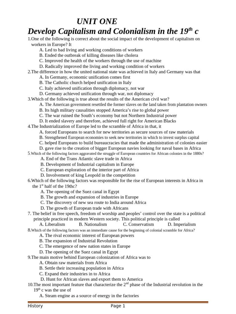 Worksheet, G 10 For G 12 | PDF | Ethiopia | World War II