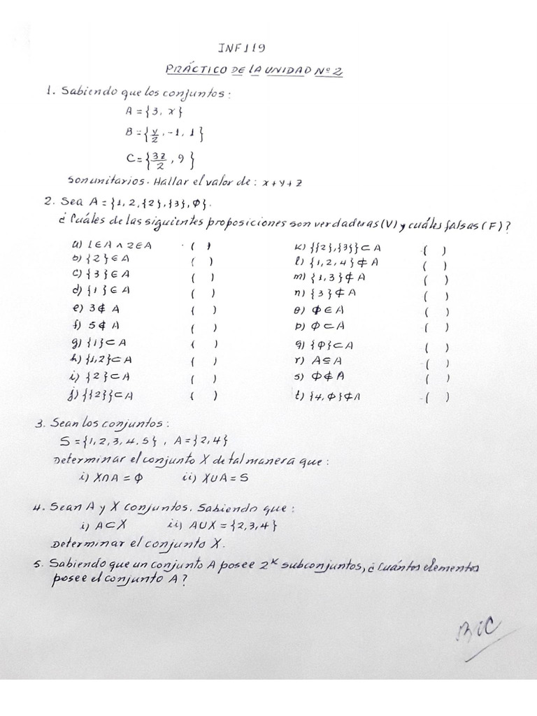 Practico 2 Estructuras Discretas | PDF