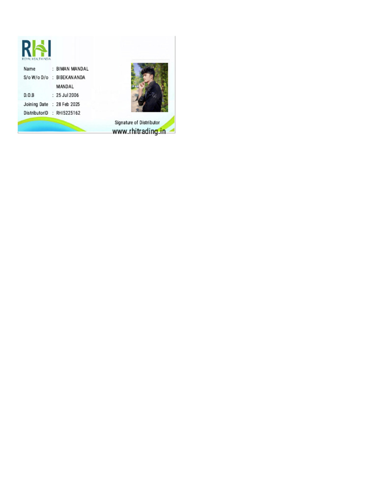 Rhi Id Card ???? | PDF