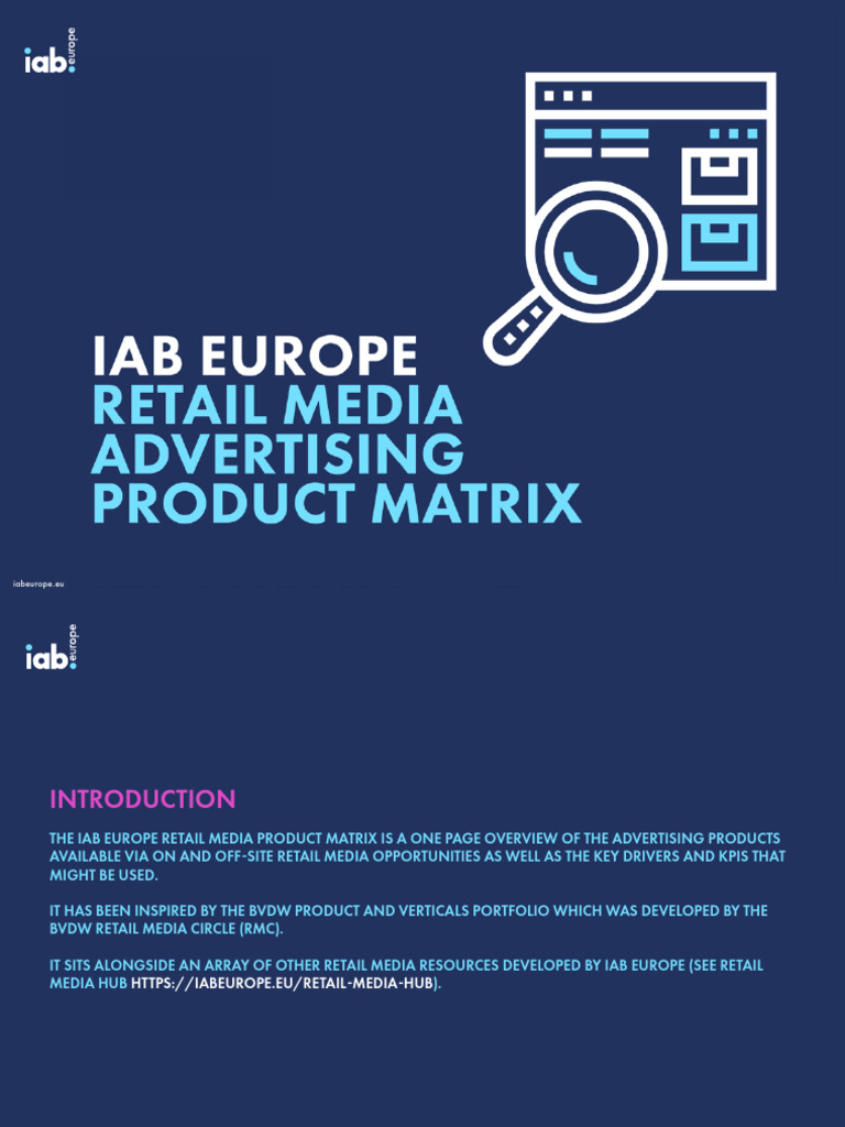 RETAILER Product Matrix | PDF | Service Industries | Mass Media