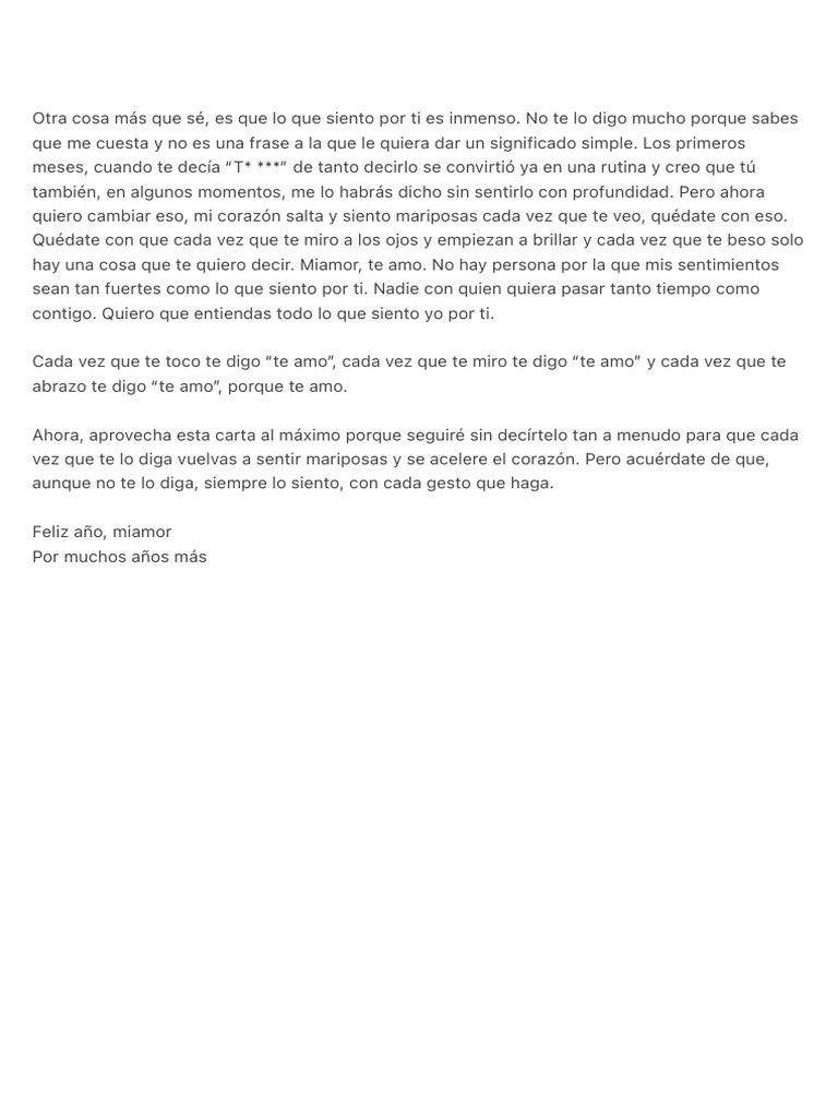 Carta de amor - Lengua Castellana y Literatura | PDF
