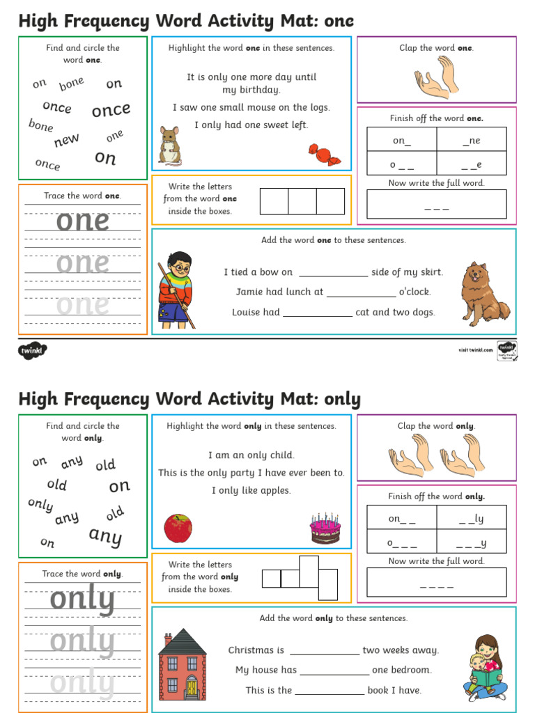 O - Next 200 High Frequency Words | PDF