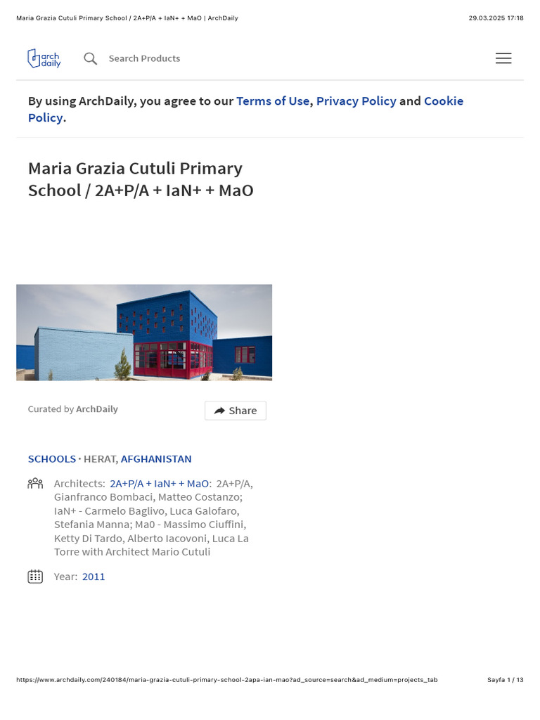 Maria Grazia Cutuli Primary School | PDF