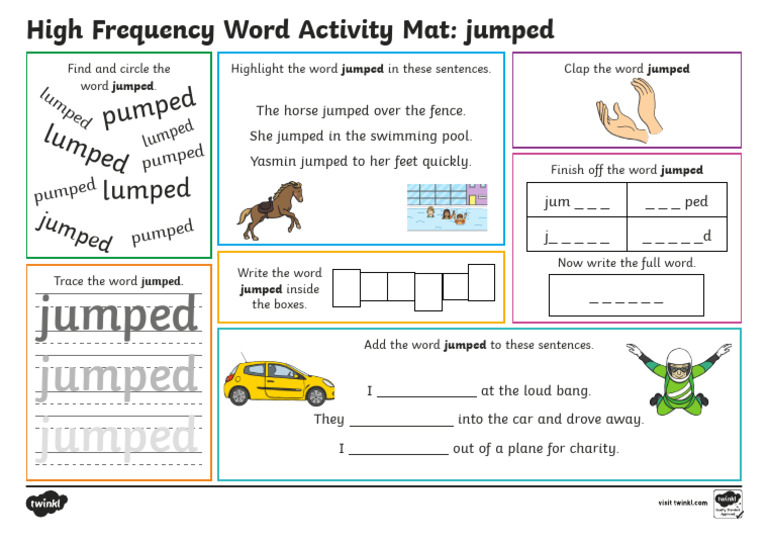 J - Next 200 High Frequency Words | PDF