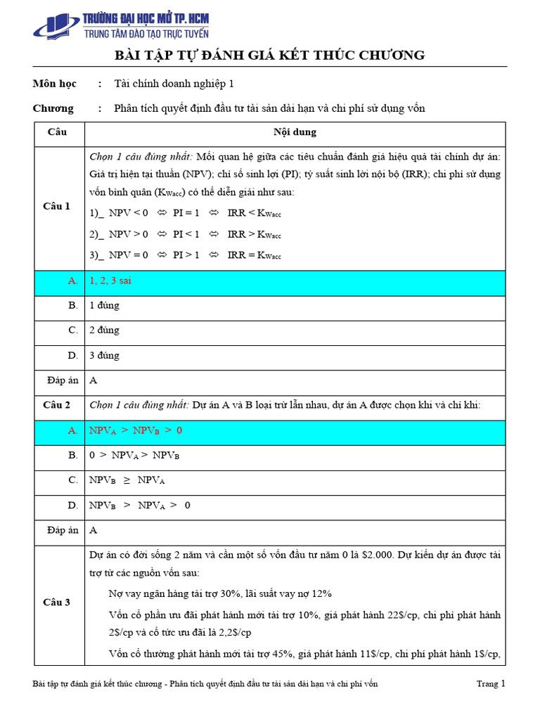 TCDN1 - Ch6 - BaitapCh6 | PDF