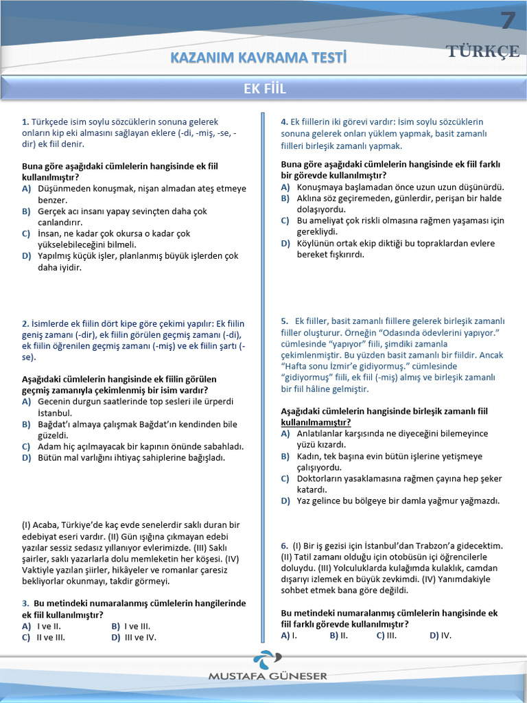 Ek Fiil | PDF