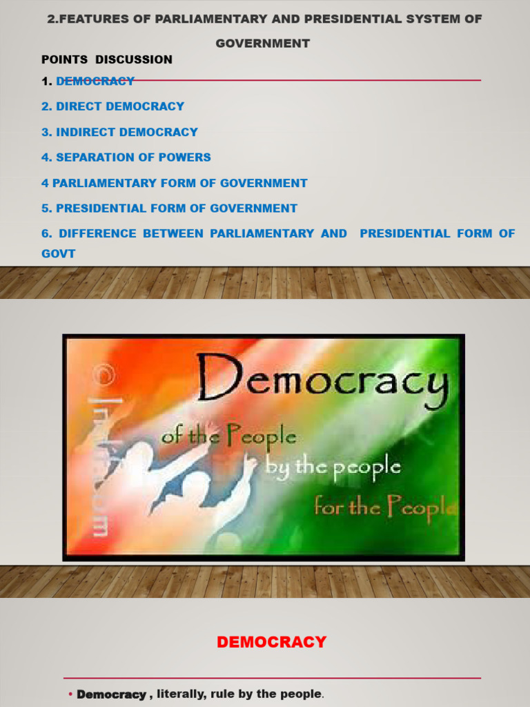 Features of Parliamentary vs Presidential Systems | PDF | Separation Of ...