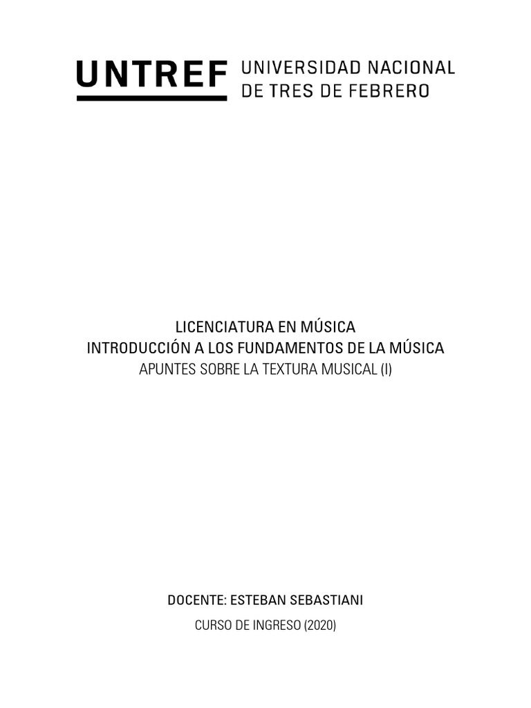 Apunte Texturas Aguilar | PDF | Melodía | Ritmo