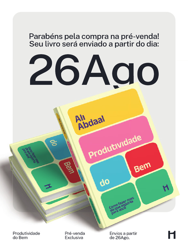 Pre-Venda - Produtividade Do Bem - Compra Confirmada | PDF