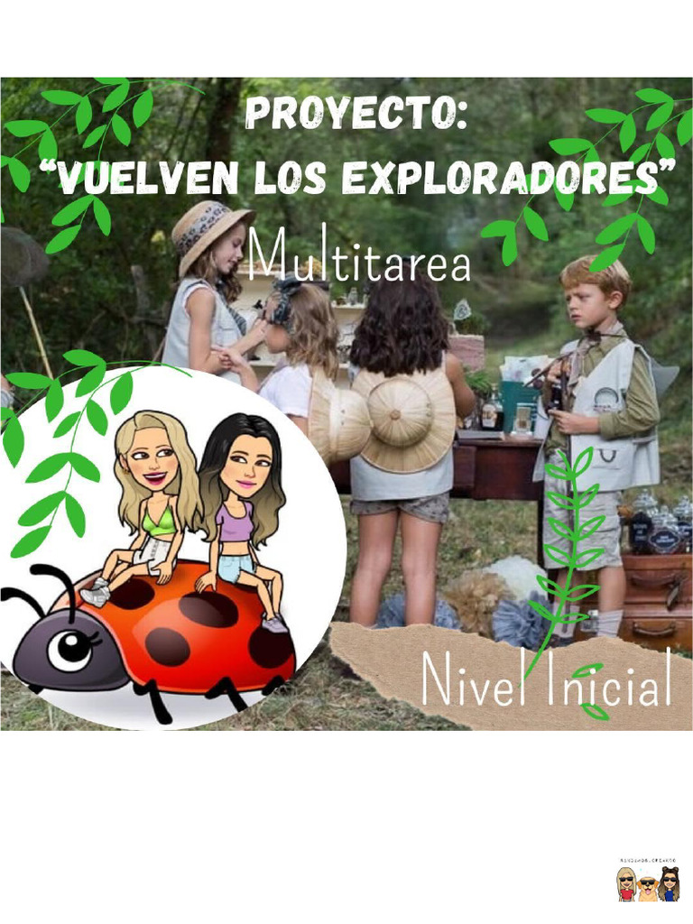 Proyecto. Vuelven Los Exploradores, Multitarea. Nivel Inicial | PDF | Educación de la primera ...