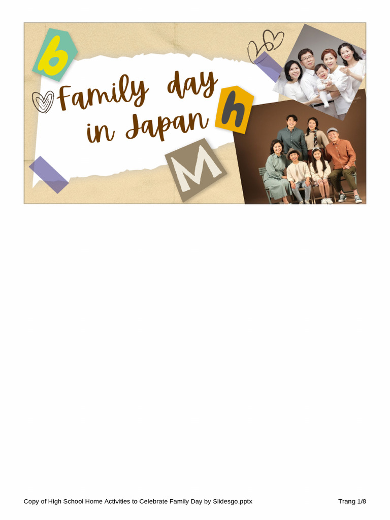 High School Home Activities To Celebrate Family Day by Slidesgo | PDF