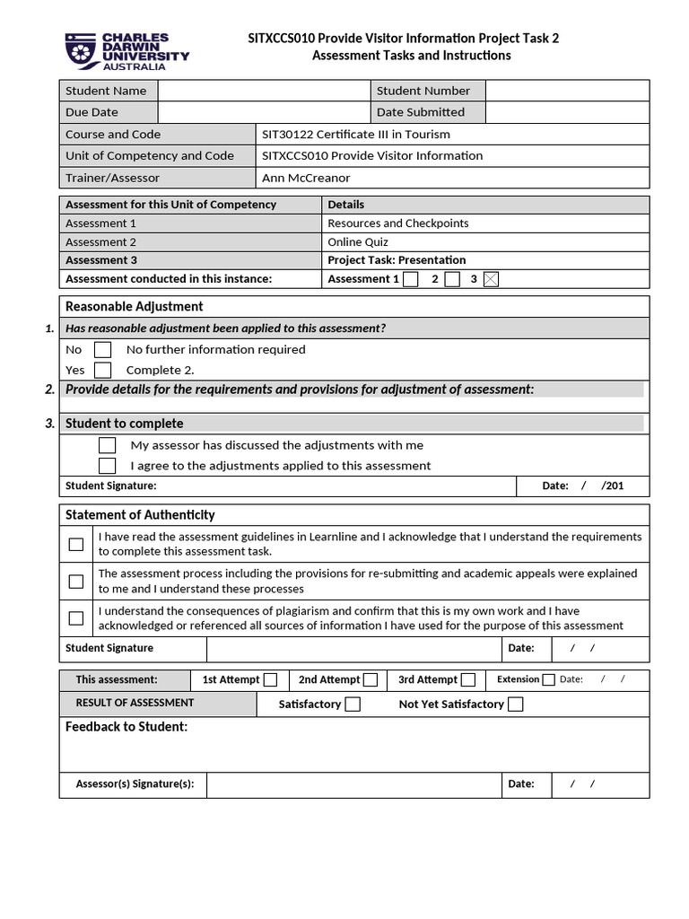 Visitor Information Presentation Guide | PDF