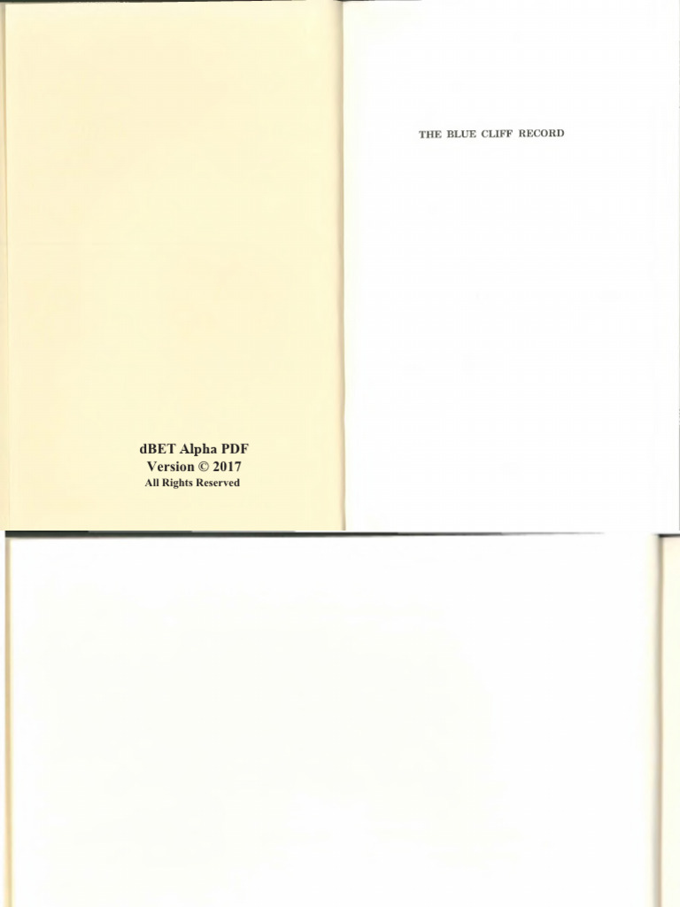 The Blue Cliff Record: English Translation | PDF | Zen | Chan Buddhism