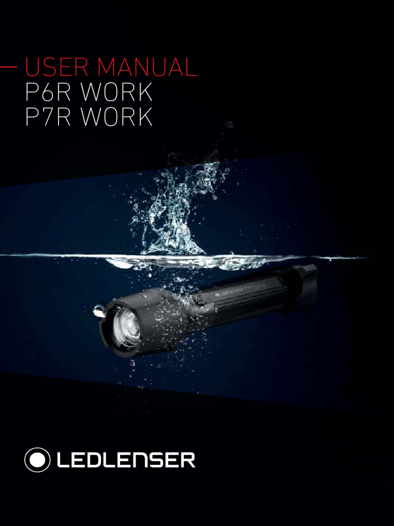 Manual Linterna GCI P7R-P6R-Work | PDF | Flashlight | Battery Charger