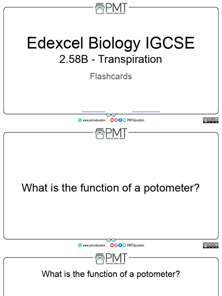 Potometer and Transpiration in Plants | PDF | Water | Humidity