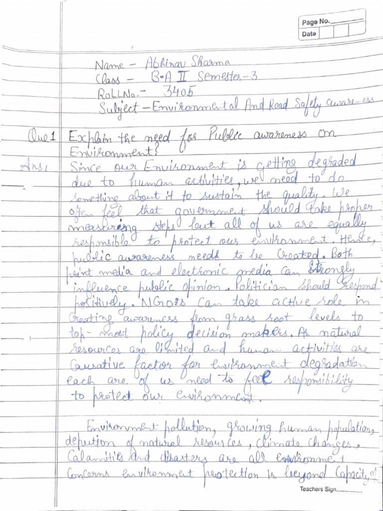 Evs Assignment | PDF