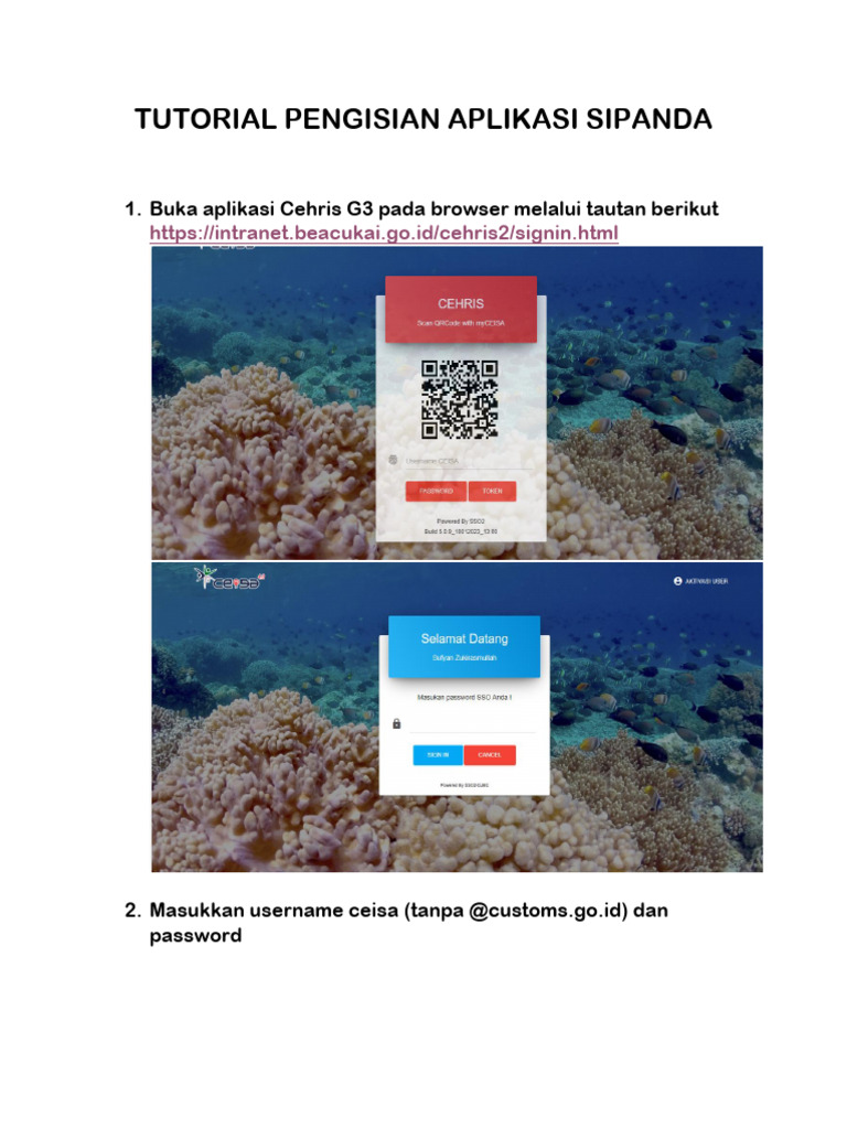 Tutorial Pengisian Aplikasi Sipanda | PDF