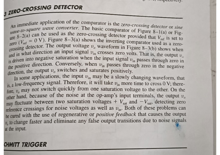 zero Crossing detector | PDF