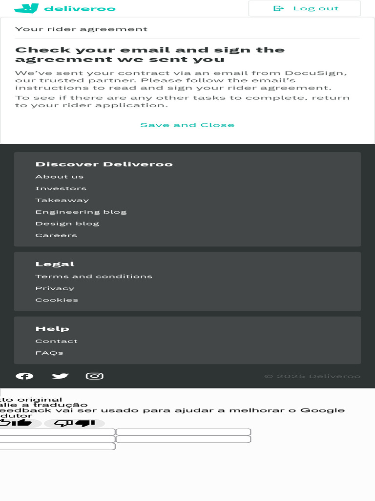 Deliveroo Rider Application 3 | PDF