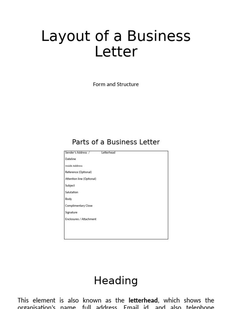 Business Letter Layout Guide | PDF | Written Communication