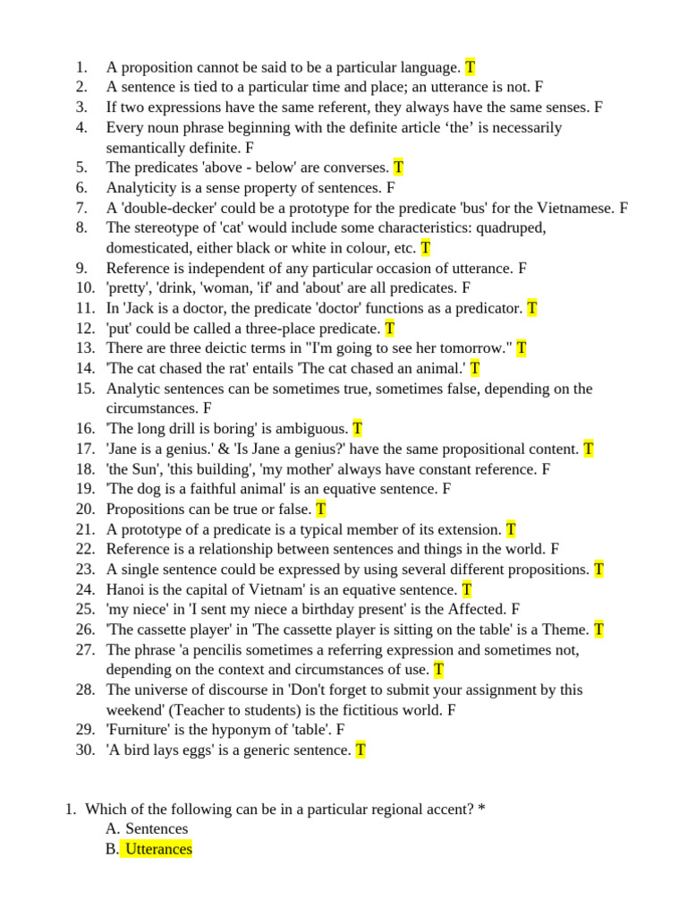 Ngu Nghia | PDF | Predicate (Grammar) | Proposition