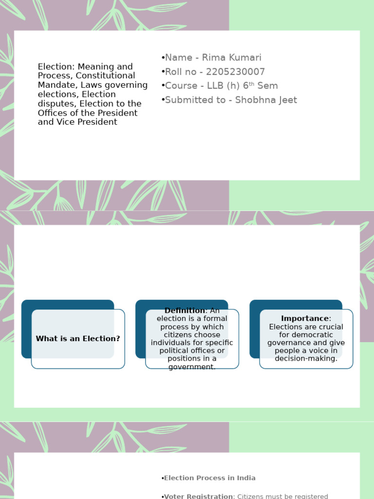 Understanding India's Election Process | PDF | Elections | Voting