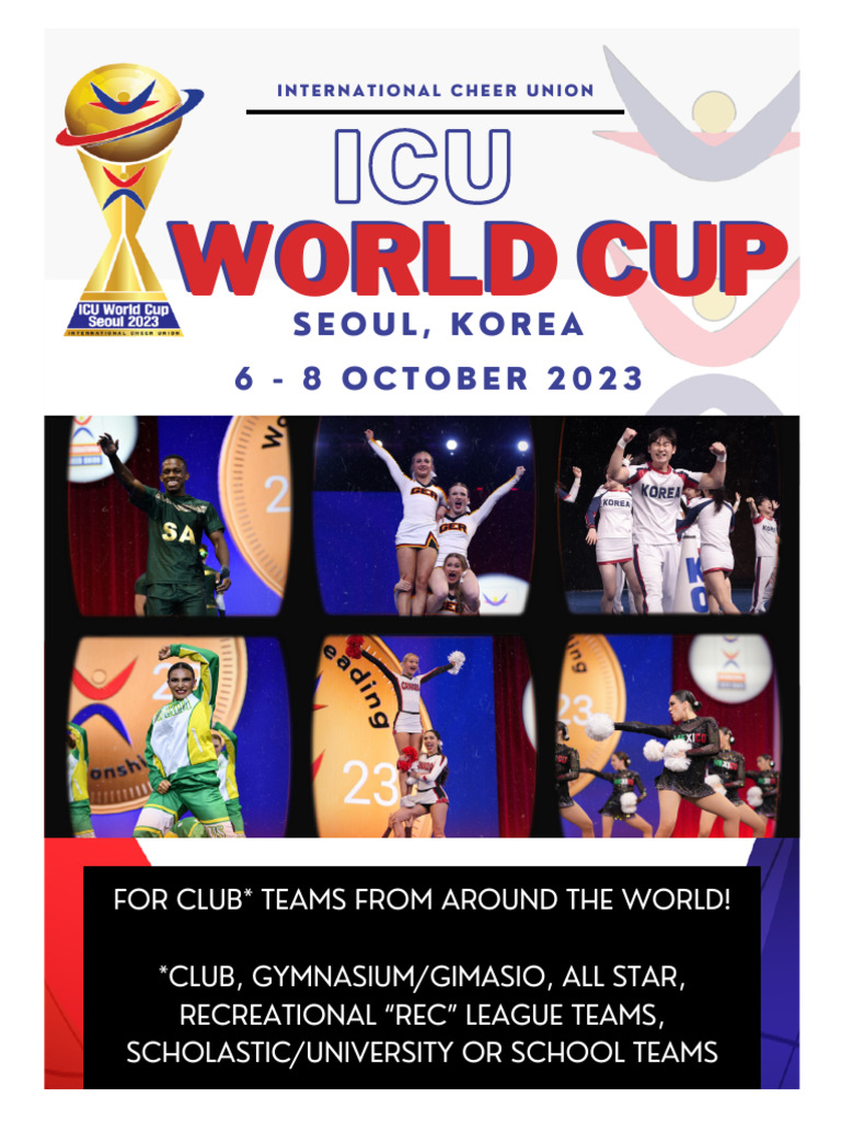 Icu Worldcup 23 Rules | PDF | Cheerleading