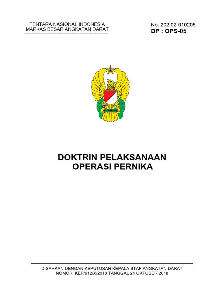 Doktrin Operasi Pernika TNI AD | PDF