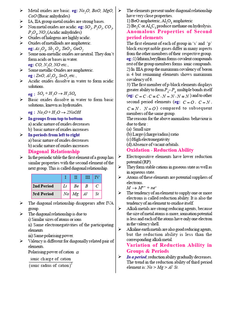 Classification of Metal Oxides and Trends | PDF | Periodic Table | Ion