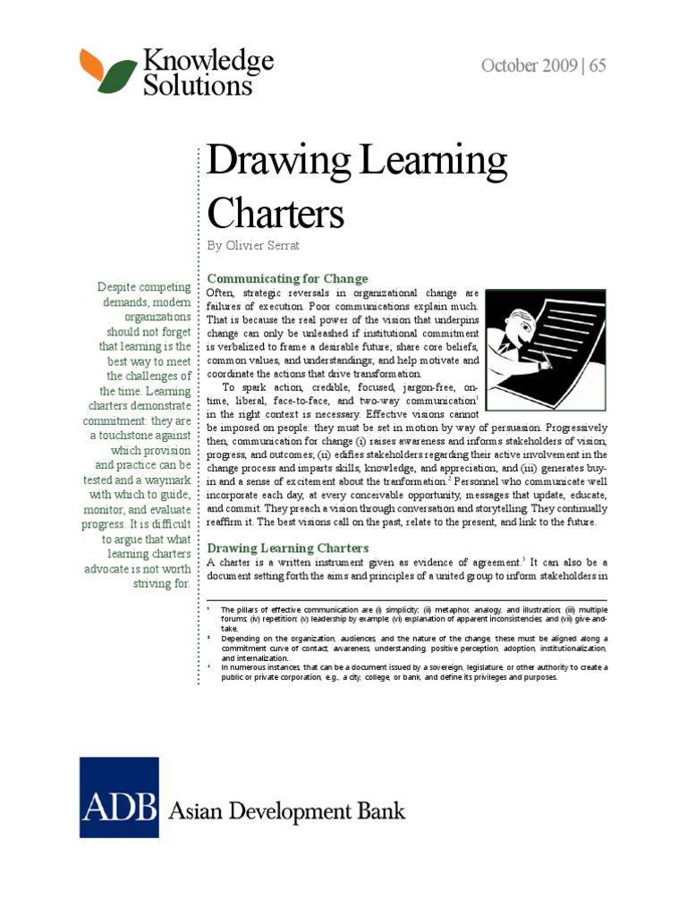Drawing Learning Charters: Knowledge Solutions | PDF | Asian ...