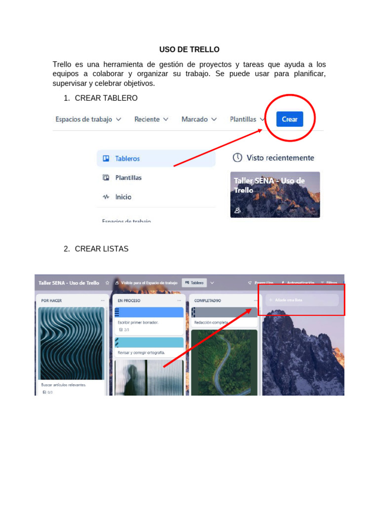 Guía Práctica para Usar Trello | PDF