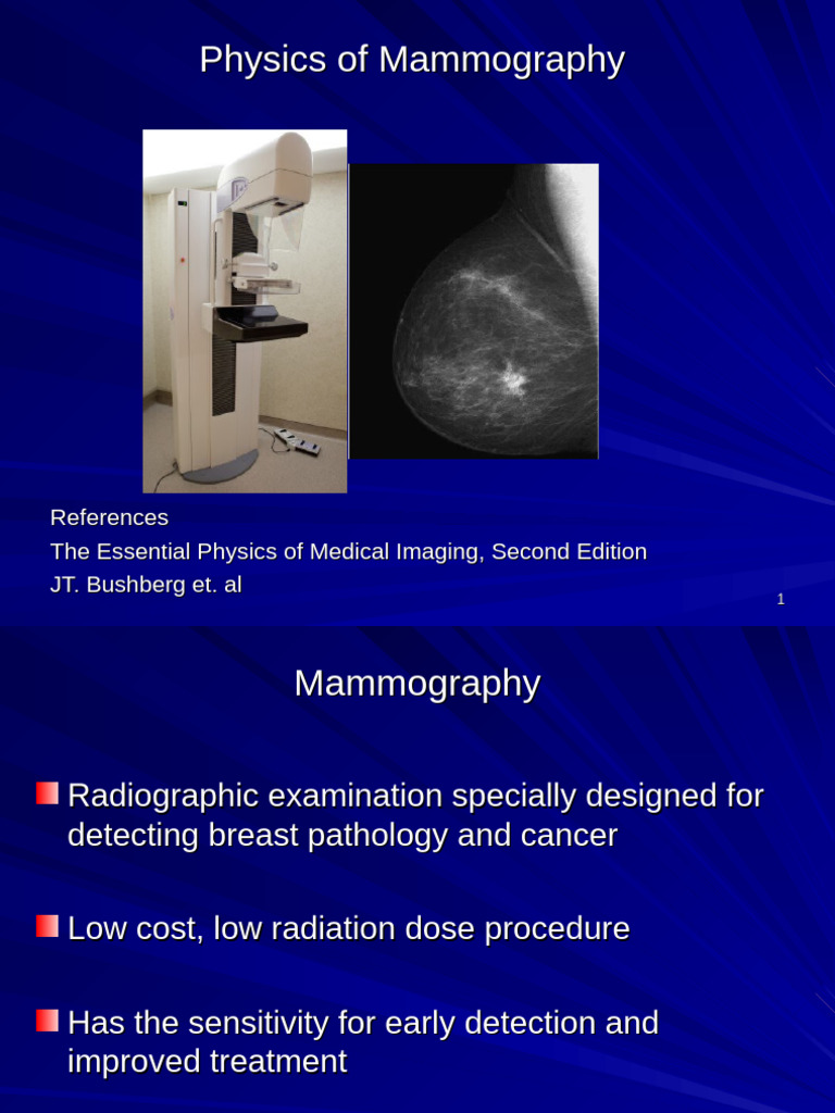 Physics of Mammography Explained | PDF | Mammography | X Ray