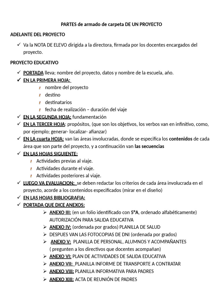 Partes de Un Proyecto | PDF
